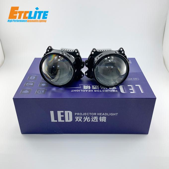 H4 H7 Bi Led Projector Retrofit Super Bright Dual Beam 6 Inch Depth