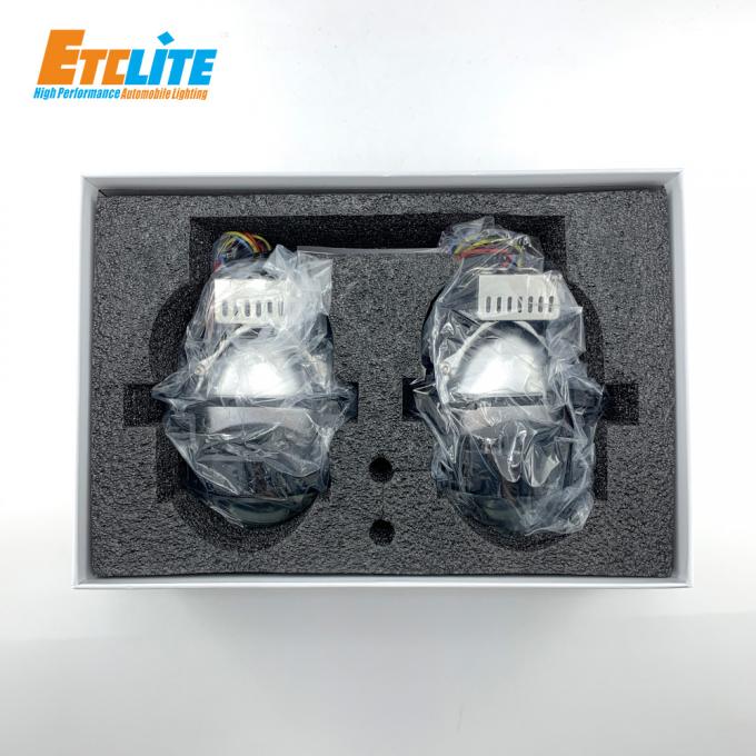 H4 H7 Bi Led Projector Retrofit Super Bright Dual Beam 6 Inch Depth