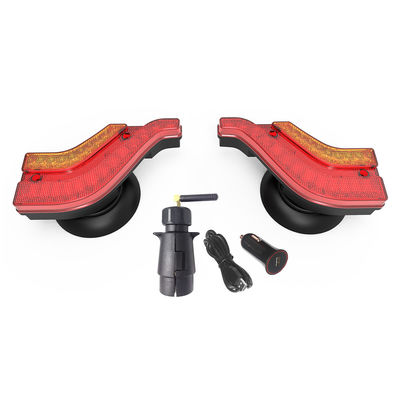 Chargeable Wireless Trailer Light Kits Rear Stop Plate Trucks Magnetic ...