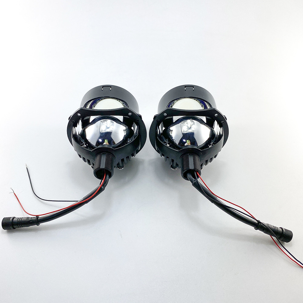 2.5 Inch Blue Bi LED Projector Lens Beam Conversion Kit 8000K Auto Head ...