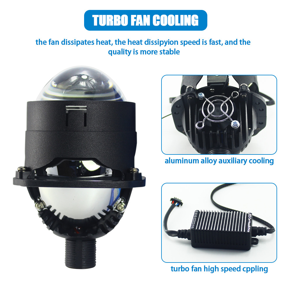Super Bright 16000Lm Bi-Led Projector Led Headlight Lens Bi Led ...